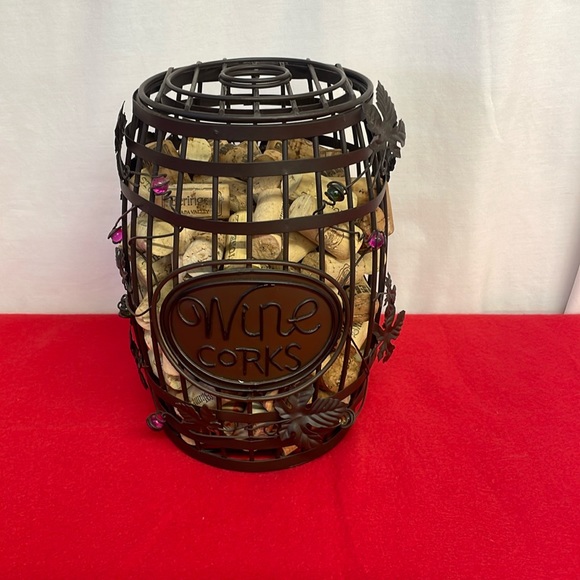 Accents | Wine Barrel Cork Cage With 10 Plus Corks | Poshmark